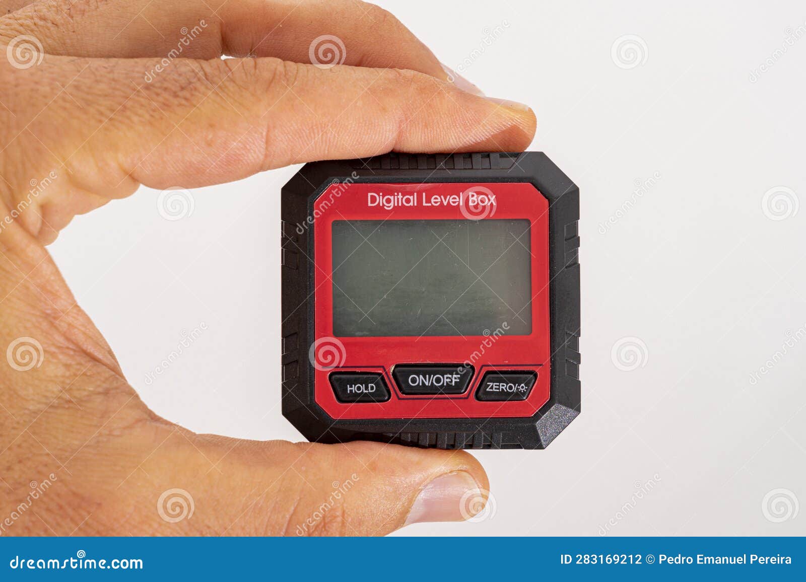 Inclinometer, Small Device for Measuring the Level Held between the ...