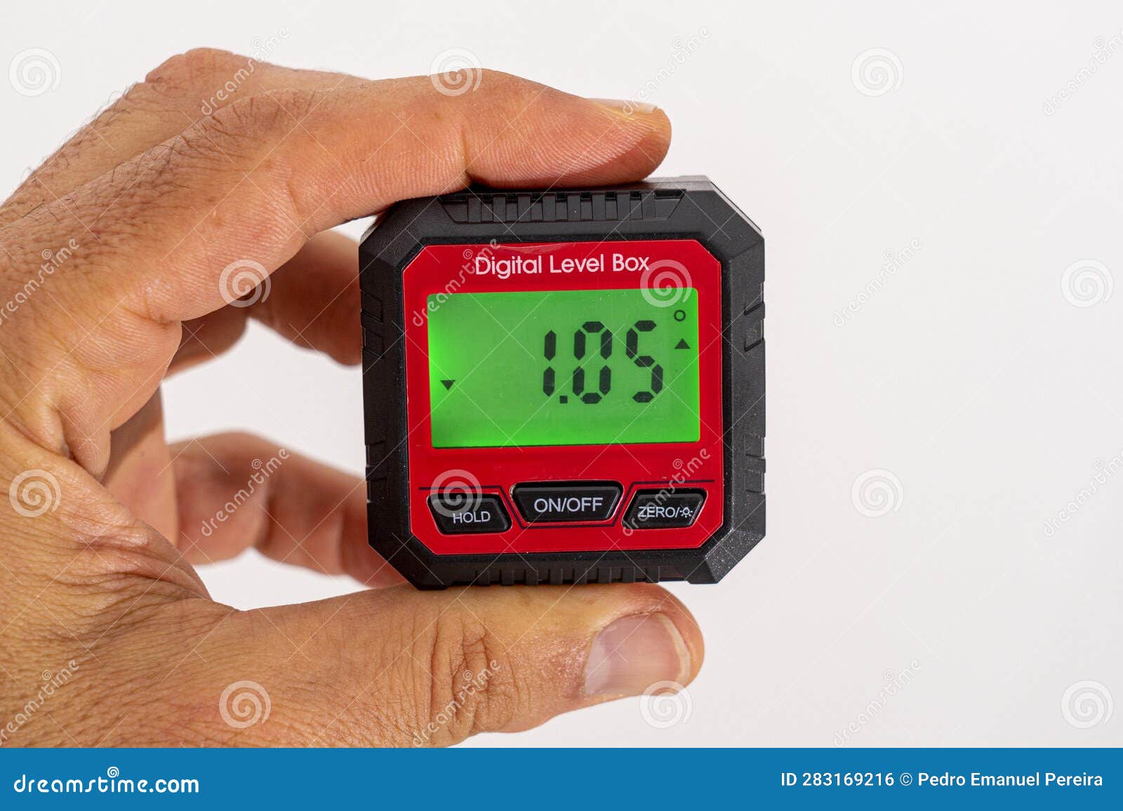 Inclinometer, Small Safe Level Measuring Device between Fingers of a ...