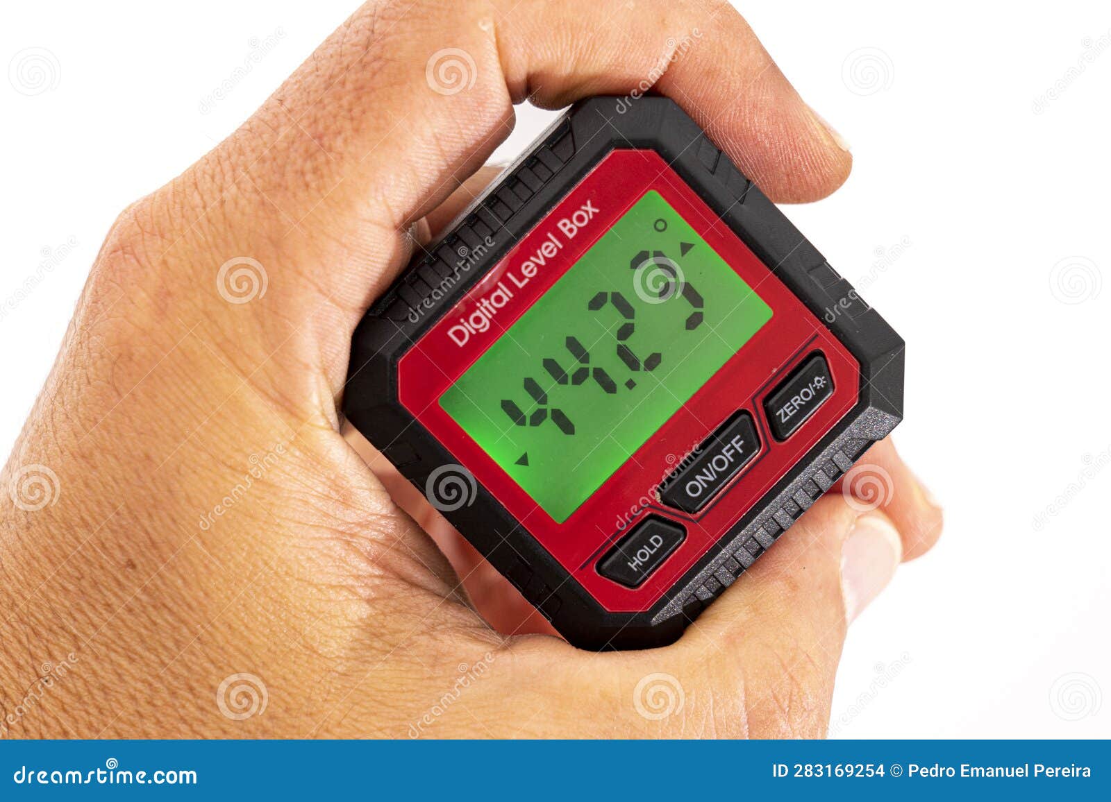 Inclinometer, Small Safe Level Measuring Device between Fingers of a ...