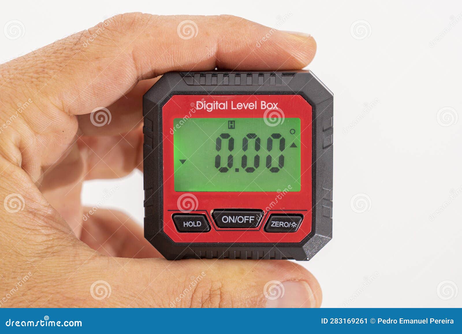 Inclinometer, Small Safe Level Measuring Device between Fingers of a ...