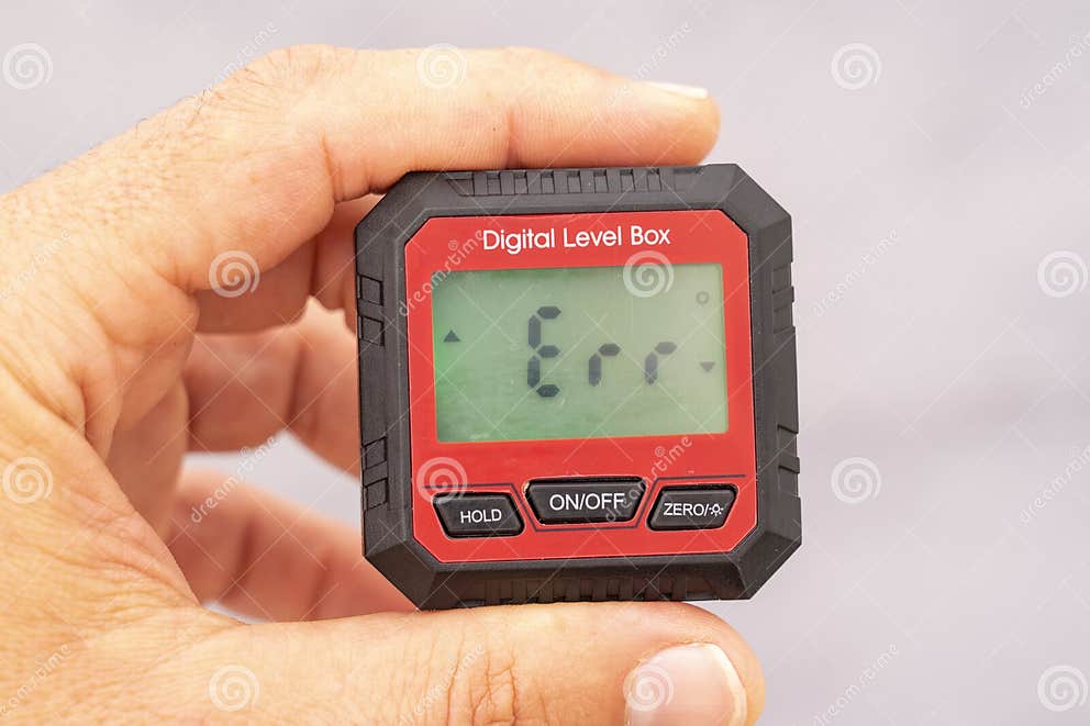 Inclinometer, Small Safe Level Measuring Device between Fingers of a ...