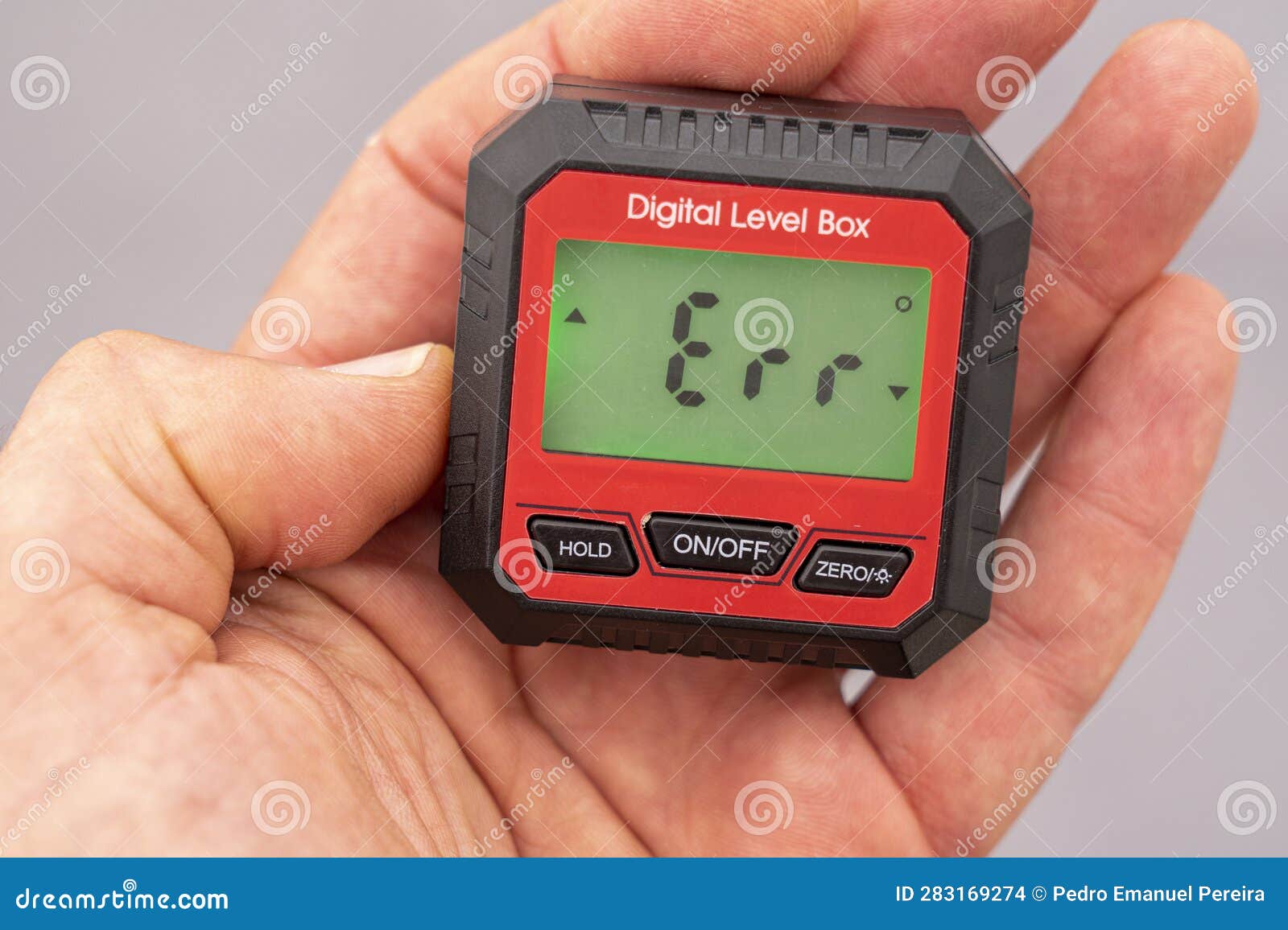 Inclinometer, Small Safe Level Measuring Device between Fingers of a ...