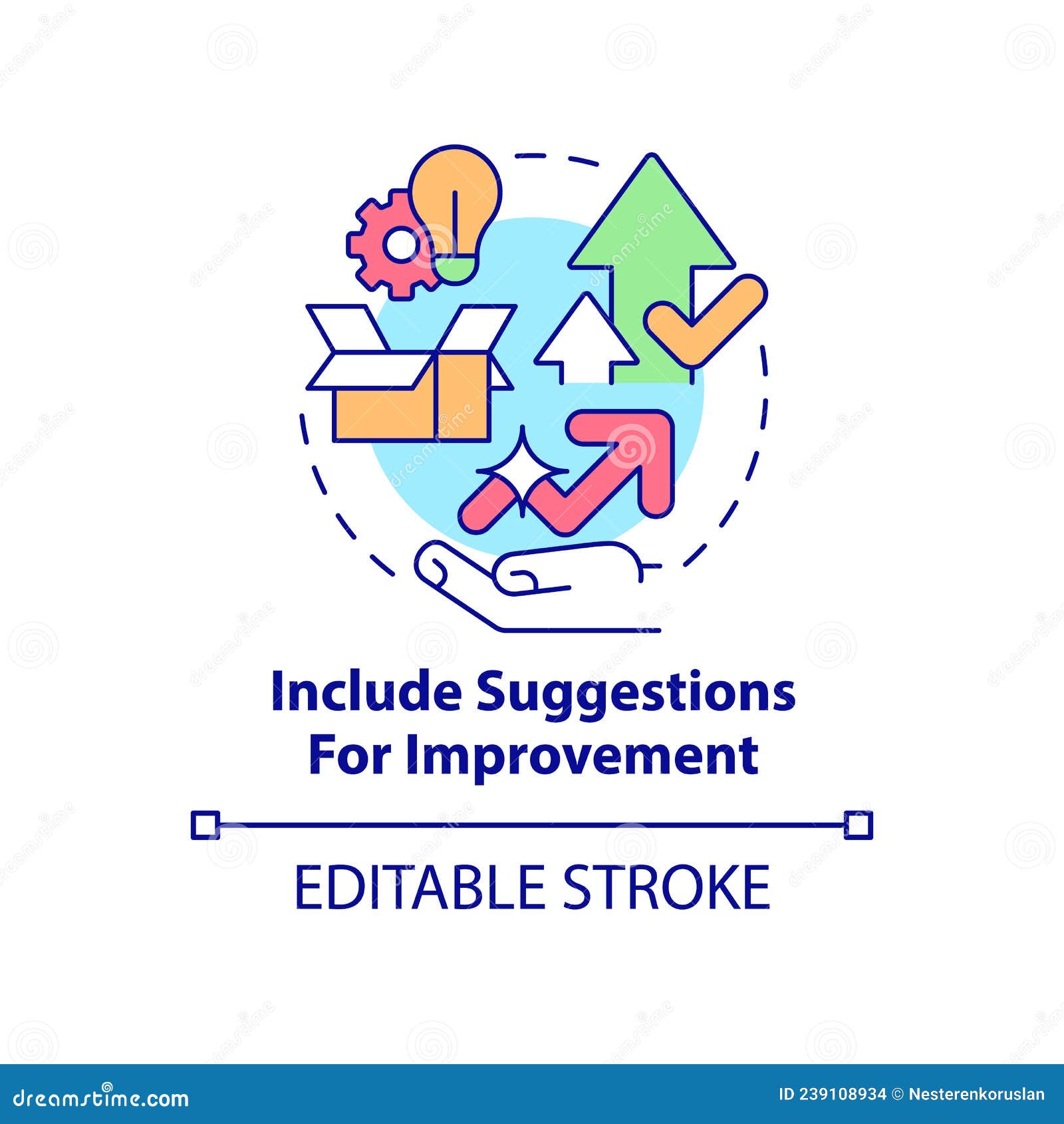 Include Suggestions for Improvement Concept Icon Stock Vector ...