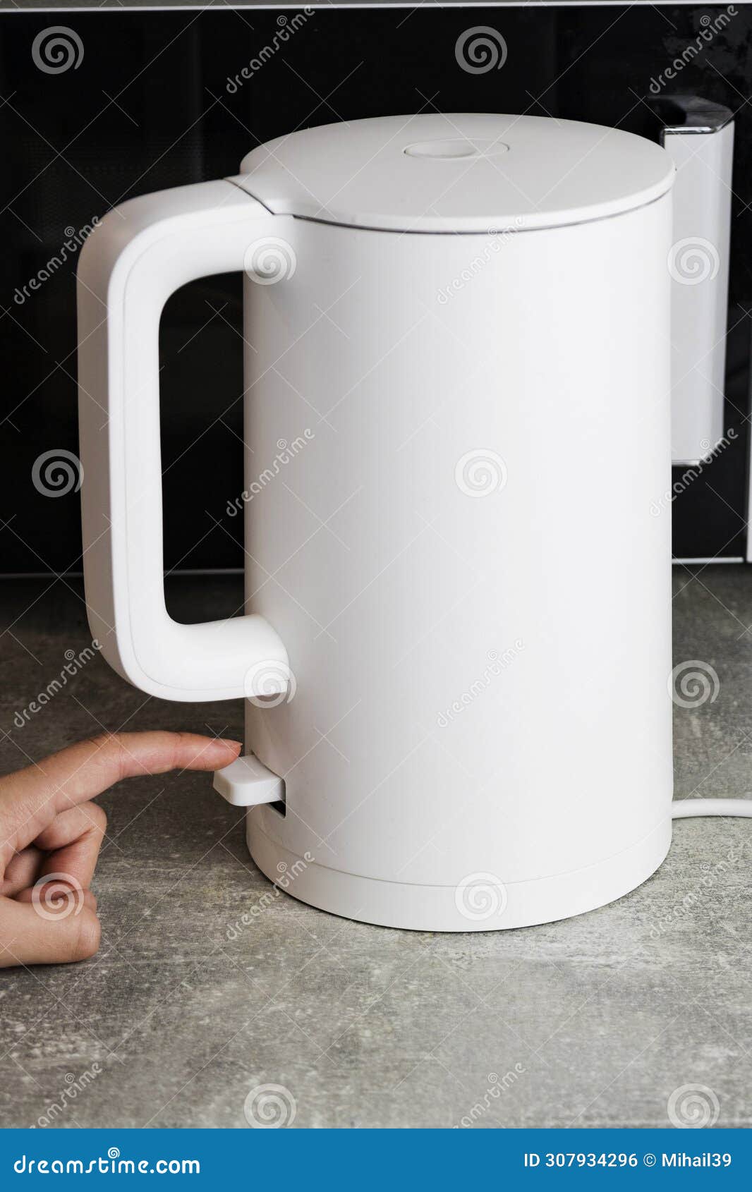 Includes an Electric Kettle for Boiling Water. Energy Saving Concept ...