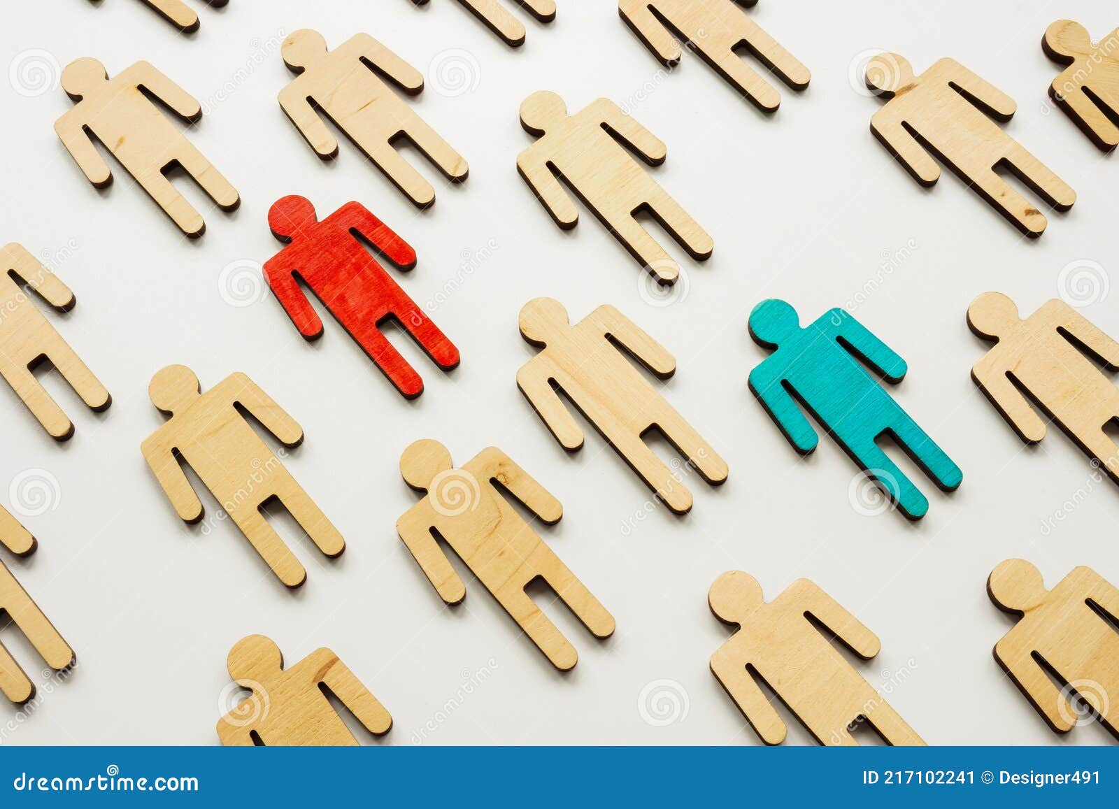 Inclusion and Diversity Concept. Figures with Red and Blue Ones. Stock ... Inclusion and Diversity Concept. Figures with Red and Blue Ones. Stock ...