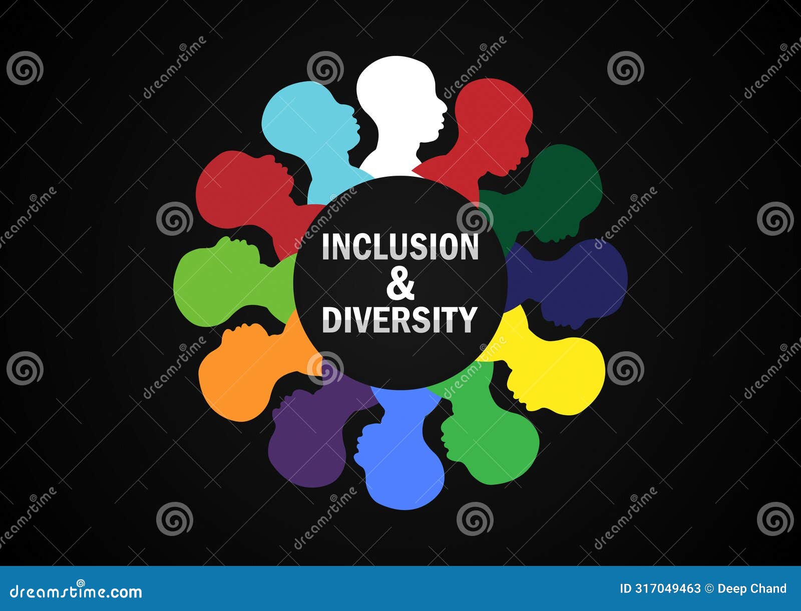 Inclusion and Diversity Concept Stock Vector - Illustration of abstract ...