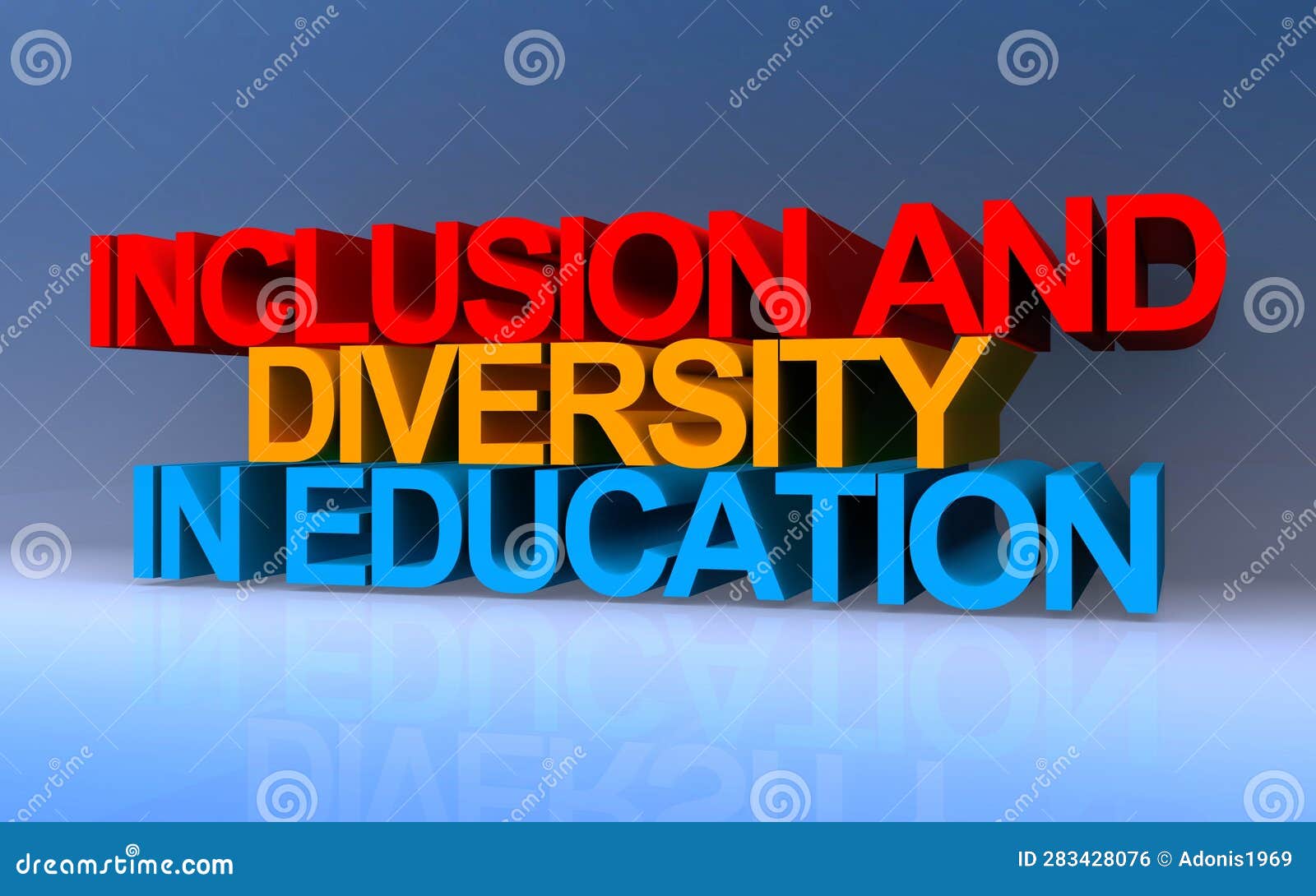 Inclusion and Diversity in Education on Blue Stock Illustration ... Inclusion and Diversity in Education on Blue Stock Illustration ...