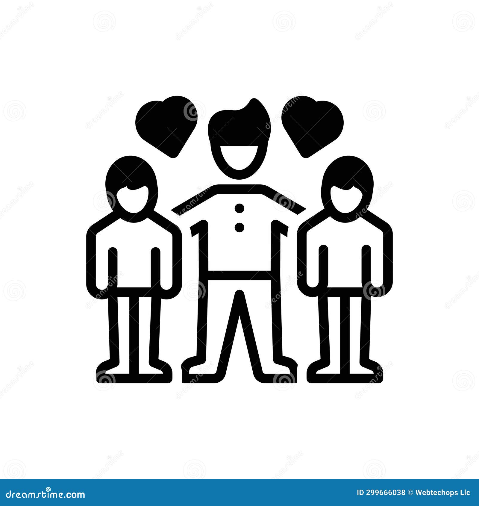 Black Solid Icon for Inclusion, Social Equity and Gender Stock ...