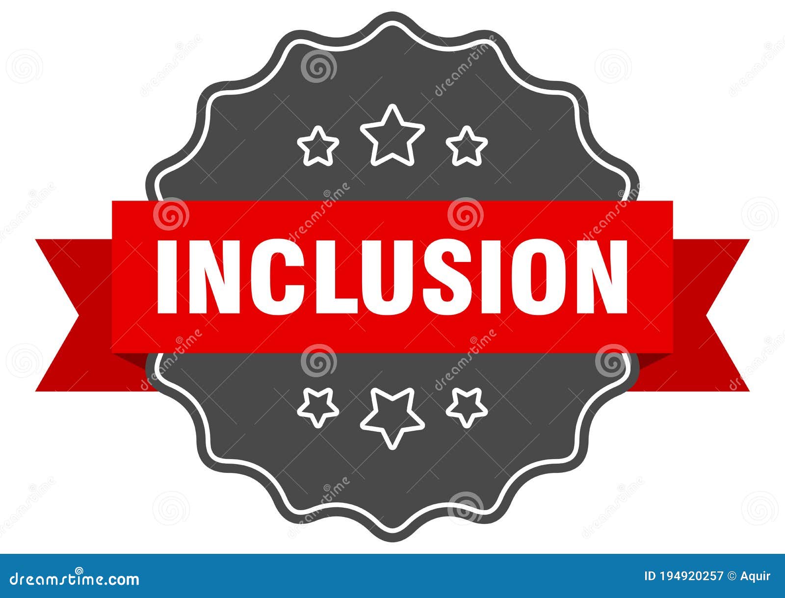 Inclusion Label. Inclusion Isolated Seal. Sticker. Sign Stock Vector ...