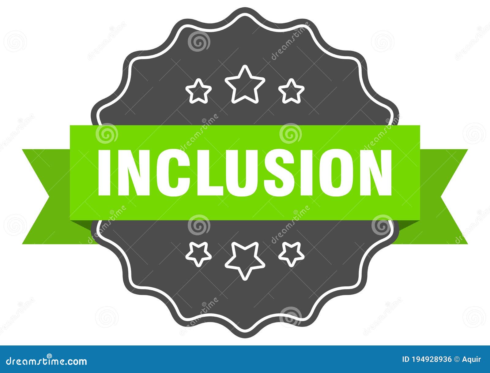 Inclusion Label. Inclusion Isolated Seal. Sticker. Sign Stock Vector ...