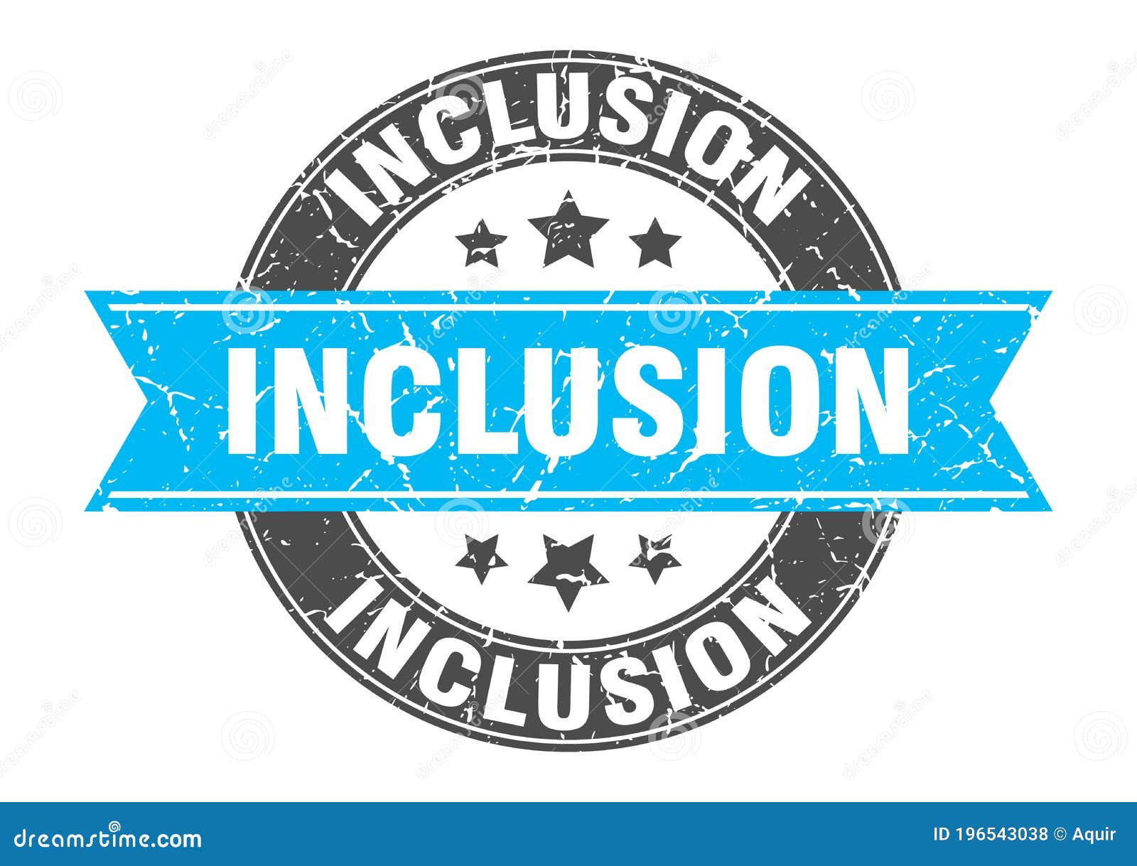 Inclusion Round Stamp with Ribbon. Label Sign Stock Vector ...