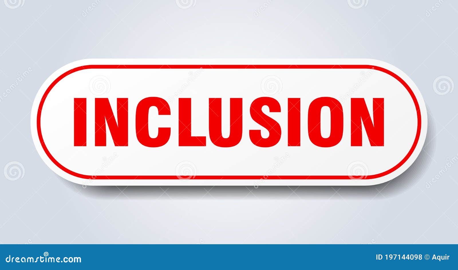 Inclusion Sign. Inclusion Round Isolated Ribbon Label. Vector ...