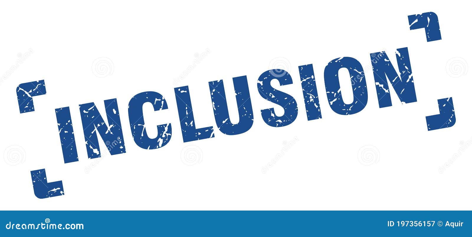 Inclusion Stamp. Square Grunge Sign Isolated on White Background Stock ...