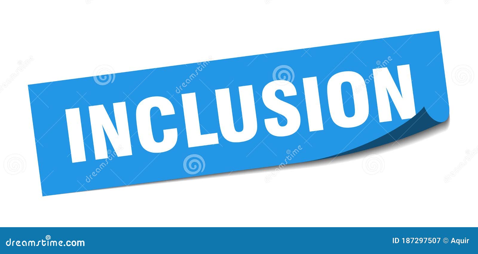 Inclusion Sticker. Inclusion Square Isolated Sign Stock Vector ...