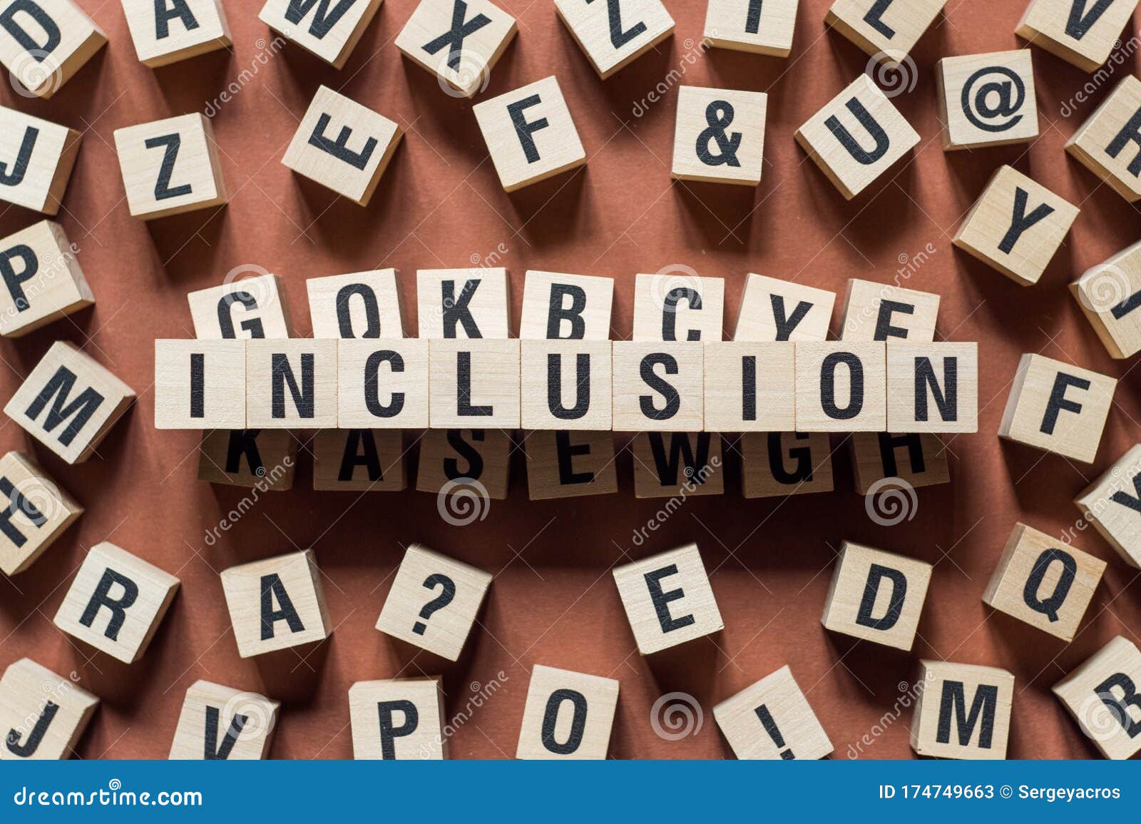 Inclusion Word Concept on Cubes Stock Image - Image of farreaching ...