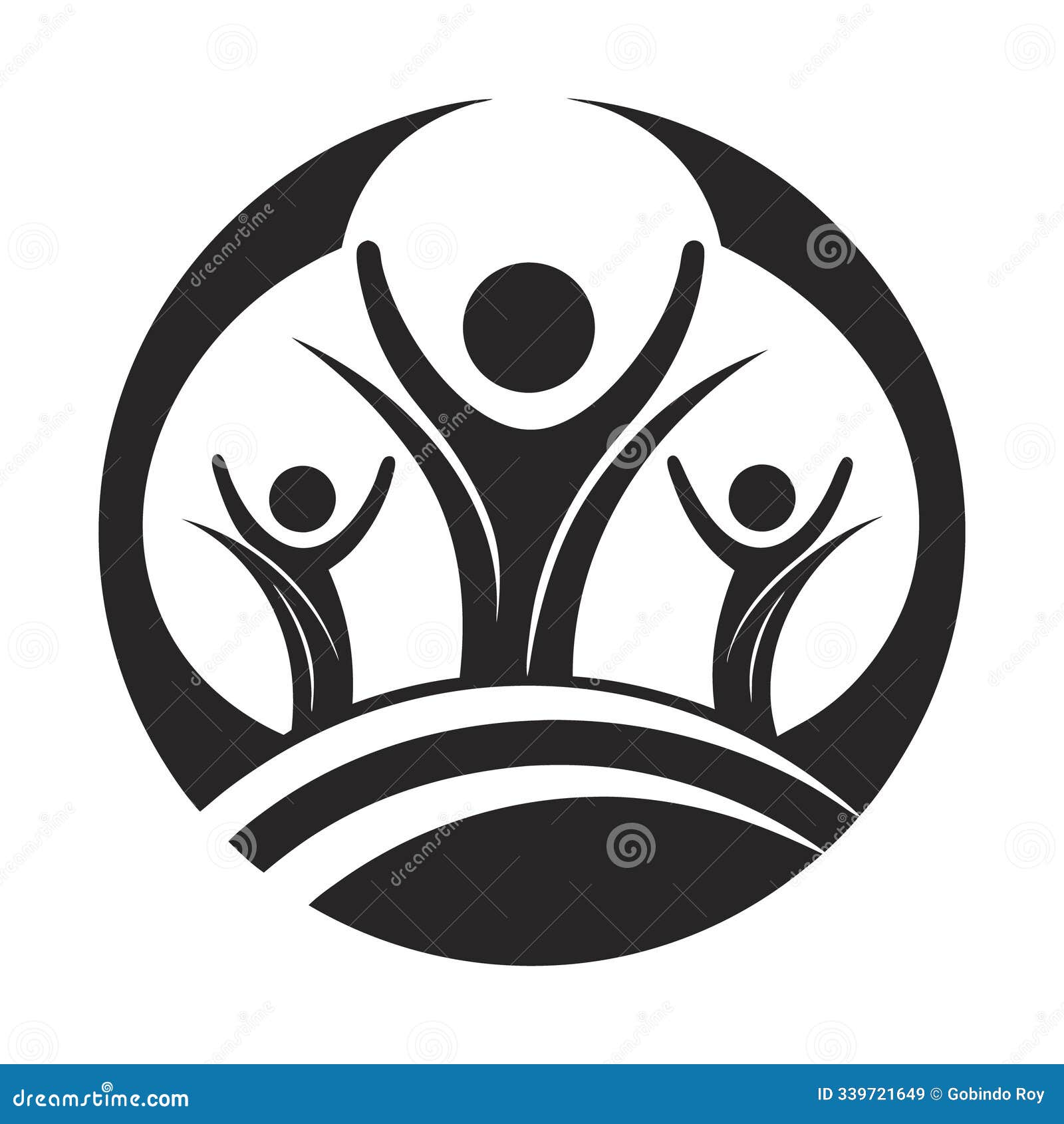 Inclusive Community Icon Unity and Support Design Stock Vector ...