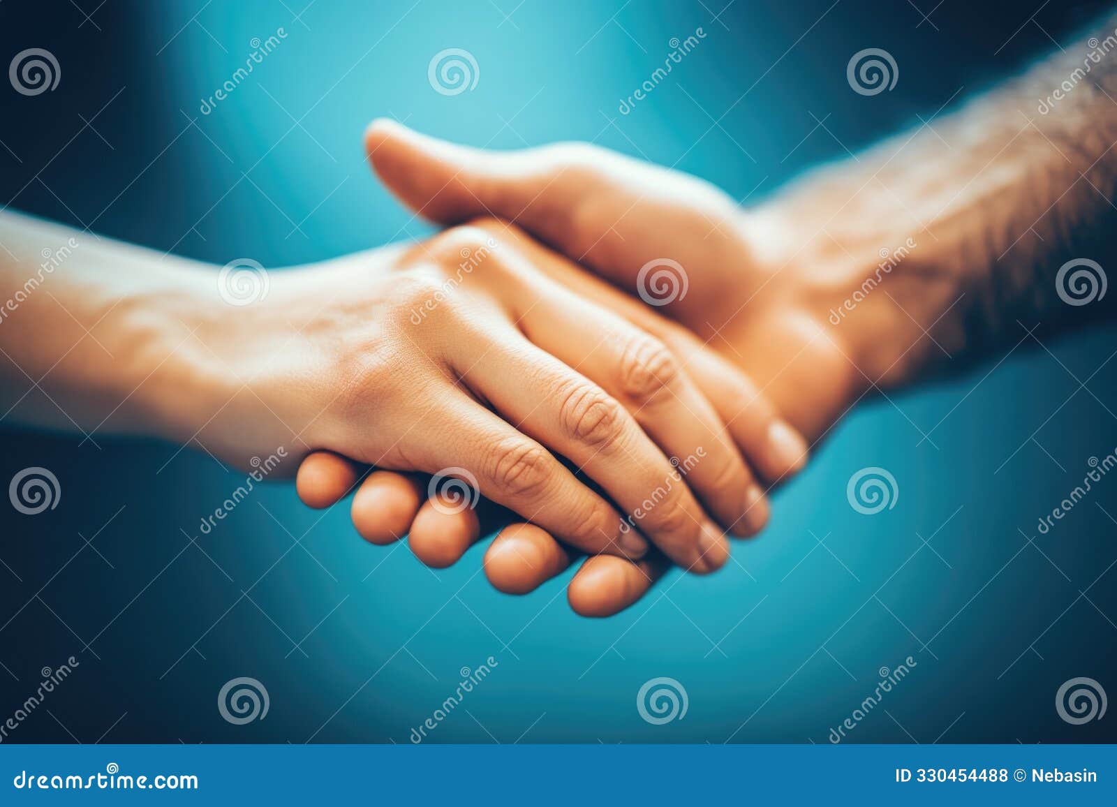 Inclusive Concept of Unity and Support with Two Hands Touching in a ...