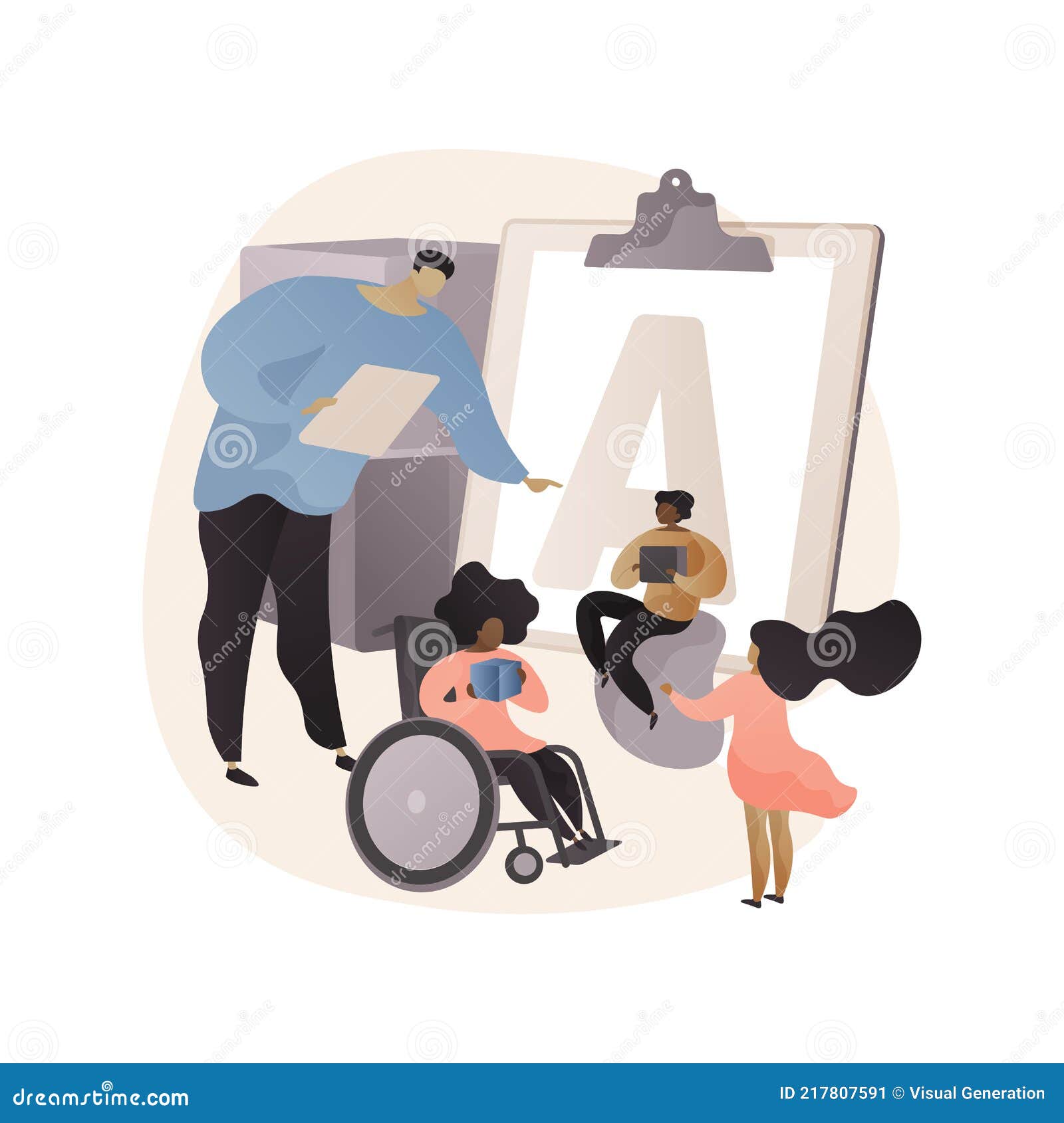 Inclusive Education Abstract Concept Vector Illustration. Stock Vector ...