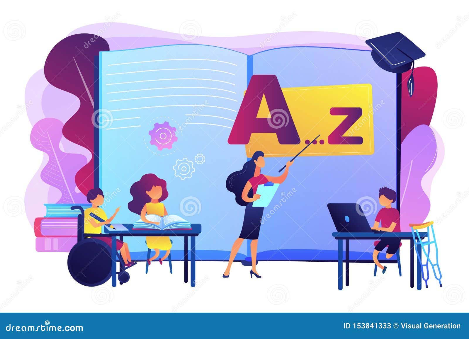 Inclusive Education Concept Vector Illustration Stock Vector ...