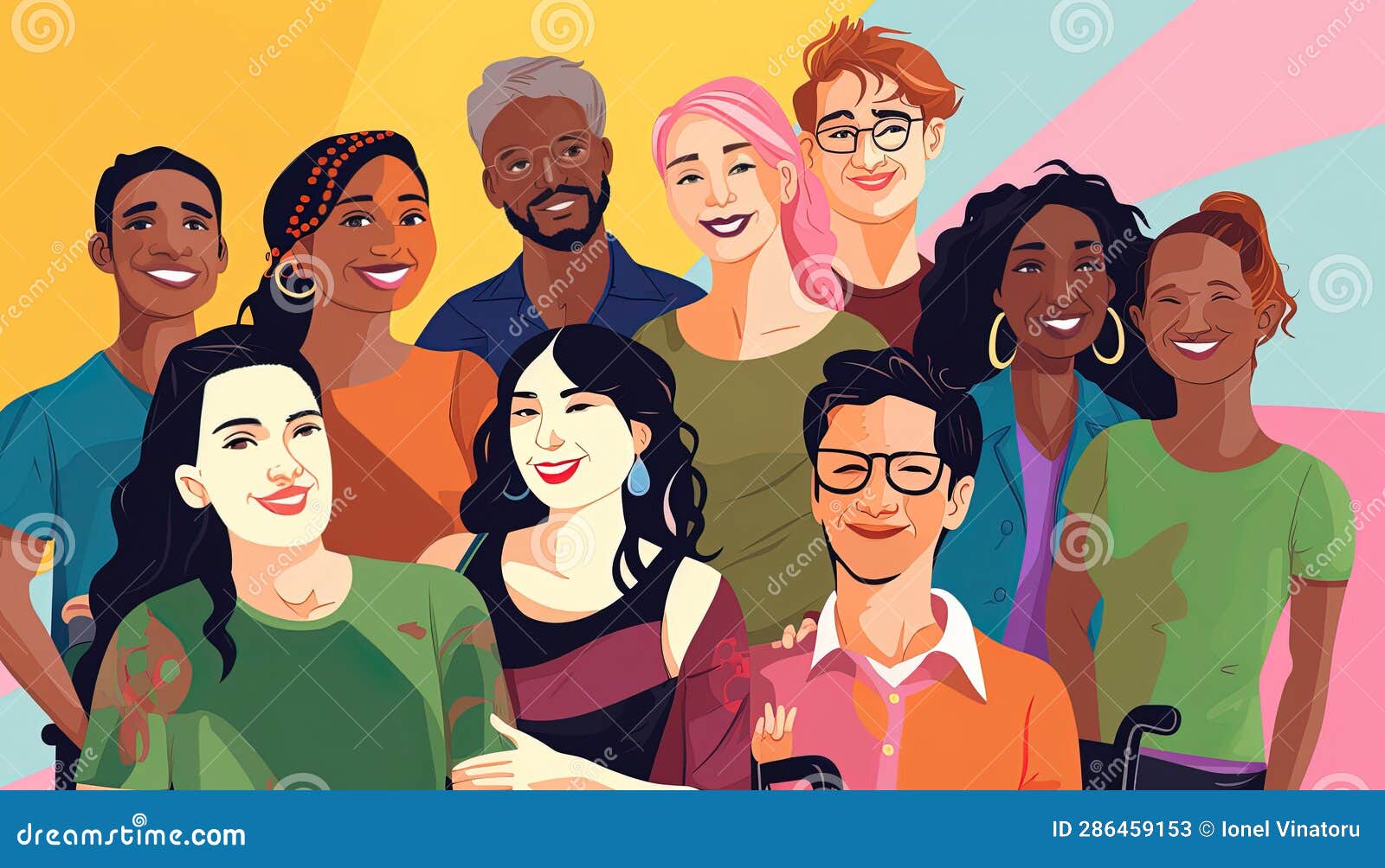 An Inclusive Illustration Portraying Workers of Different Backgrounds ...