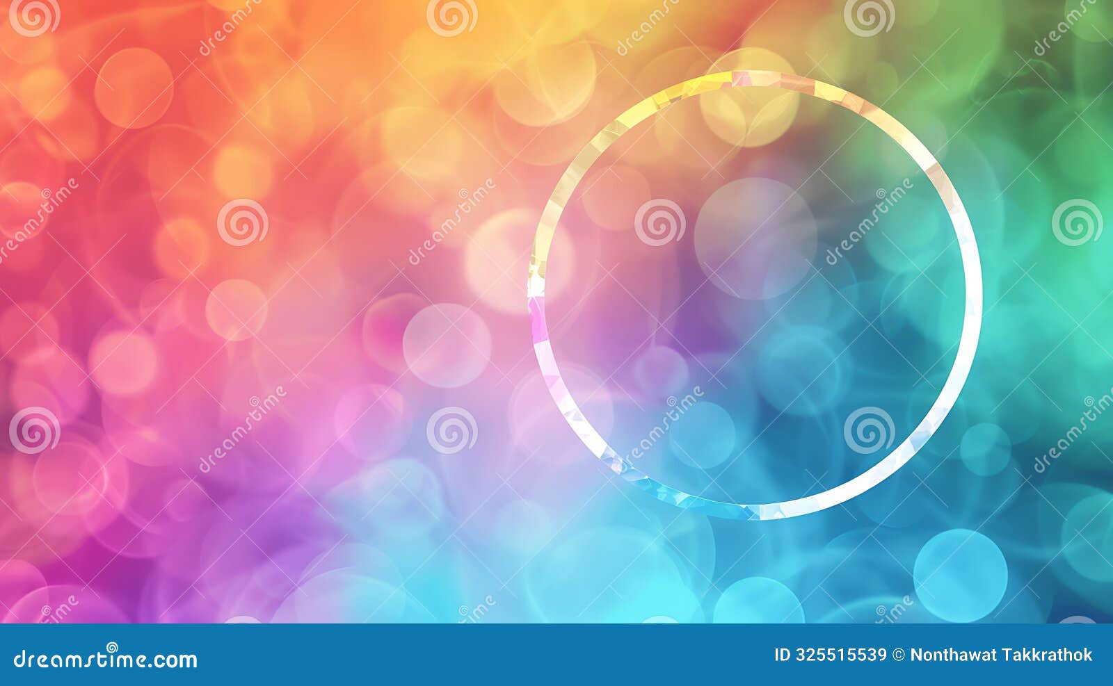 Inclusive LGBTQ+ Circular Symbol on Pastel Abstract Background for ...