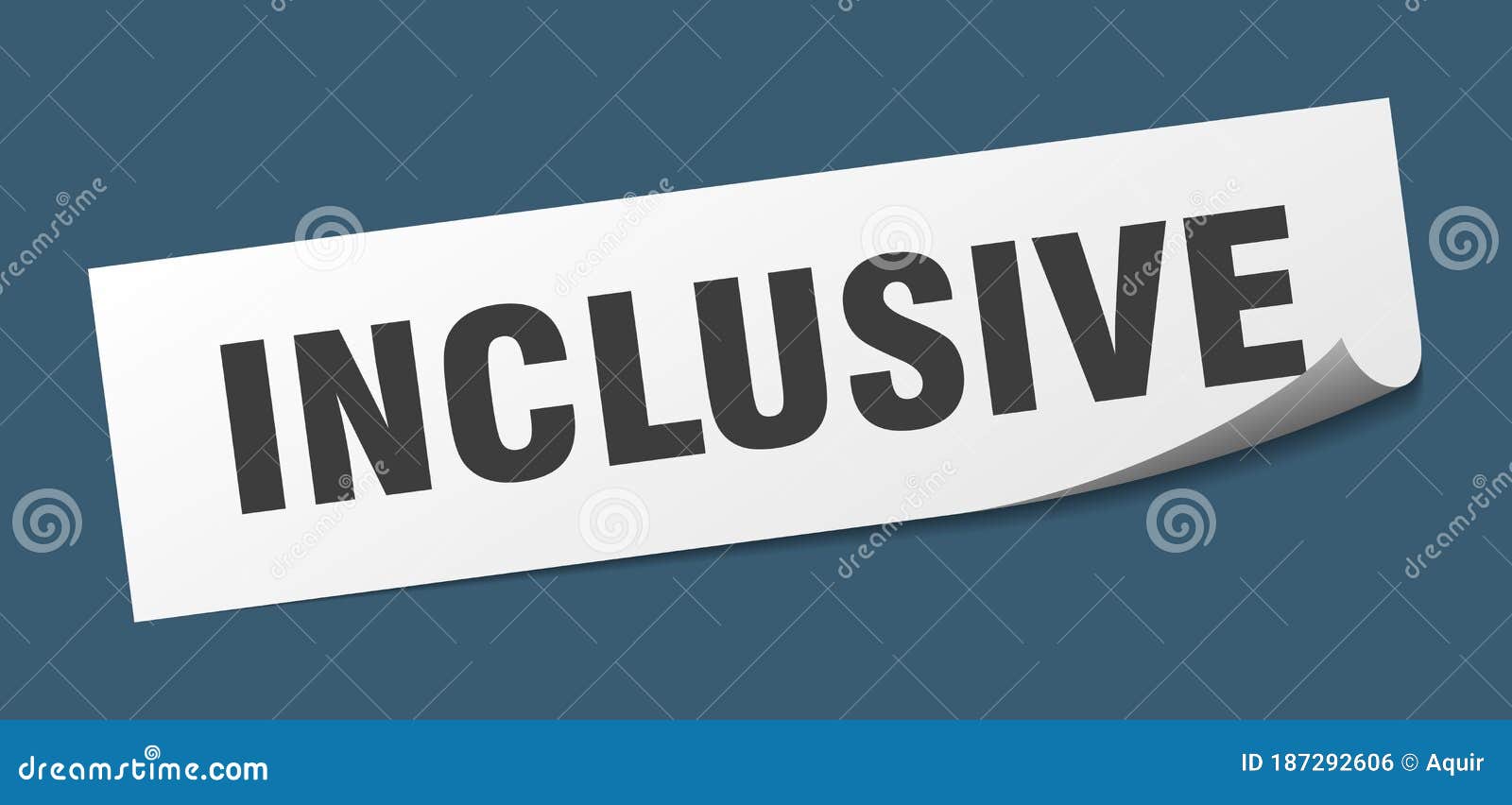 Inclusive Sticker. Inclusive Square Isolated Sign Stock Vector ...