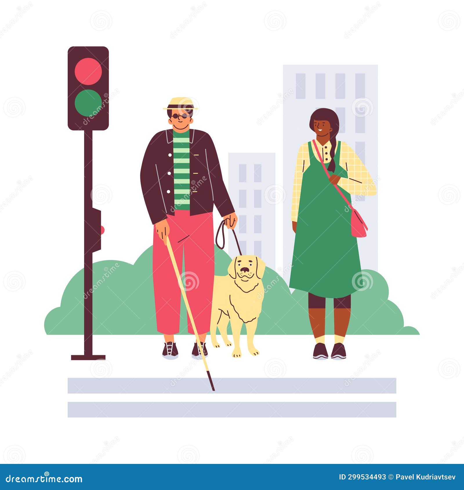 Inclusive Urban Environment for People with Disabilities Flat Vector ...