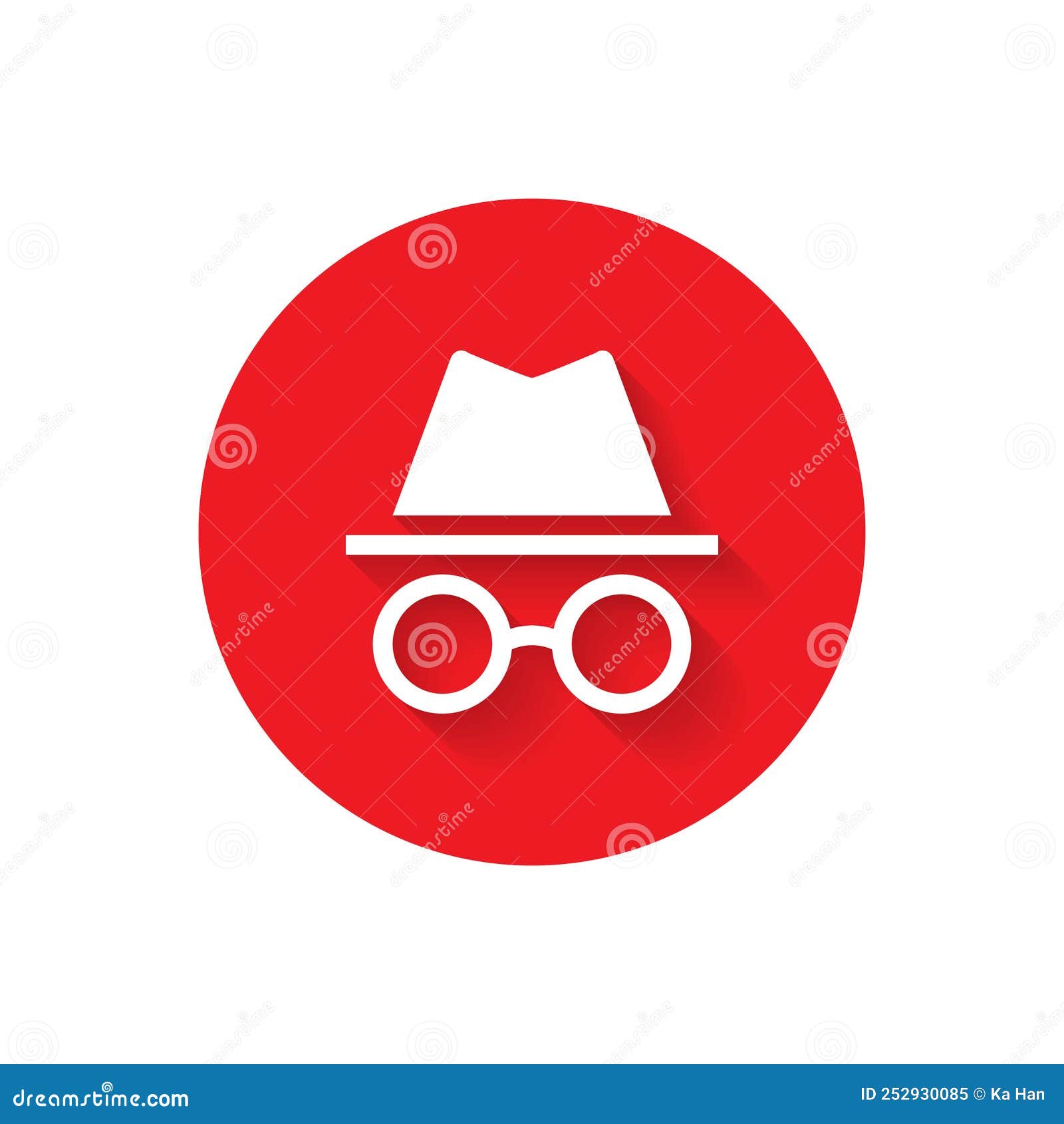 Incognito Icon Vector of Browser Elements. Private Browsing Sign Symbol ...