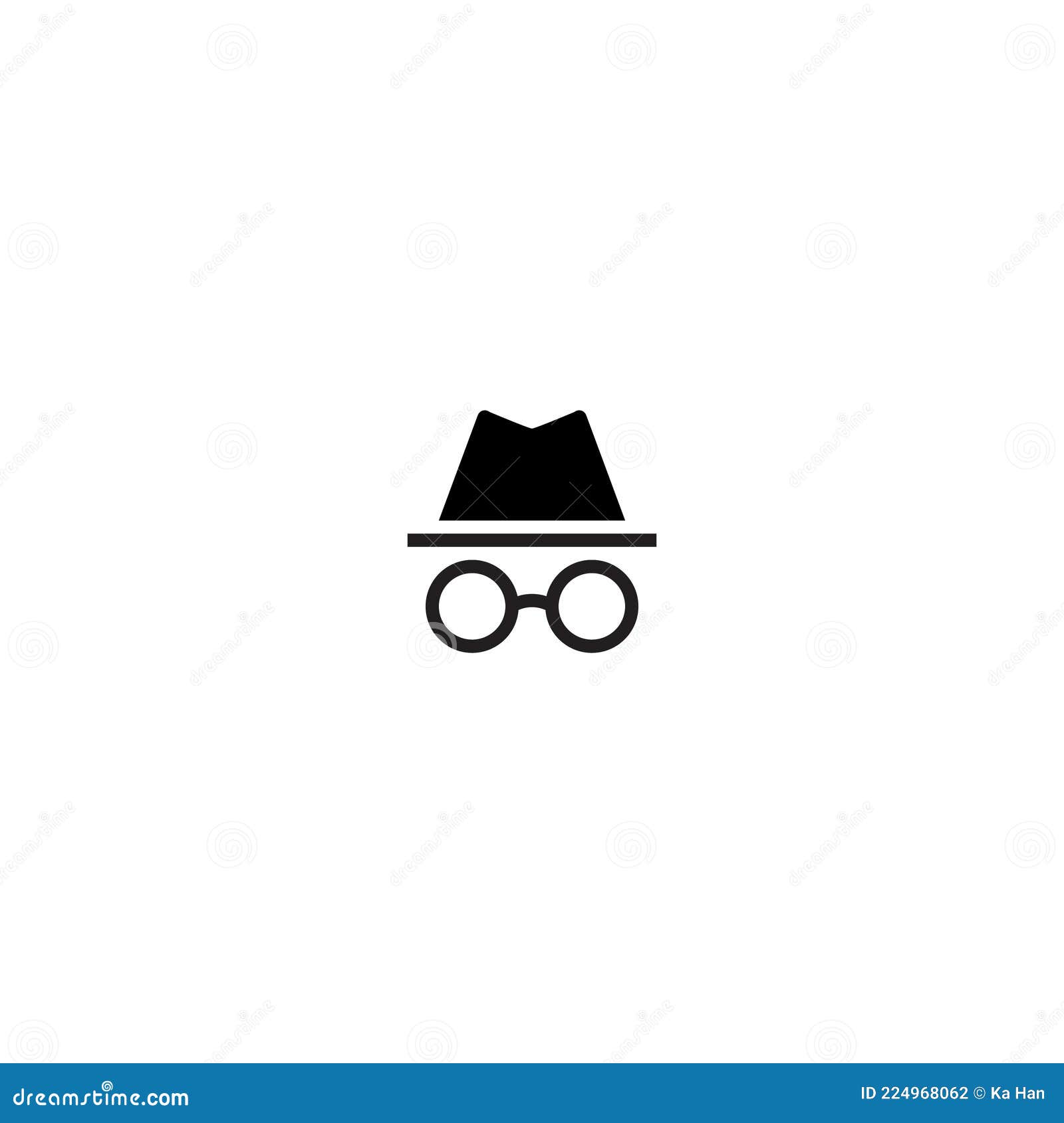 Incognito Icon Vector. Private Browsing Symbol Image Stock Vector ...