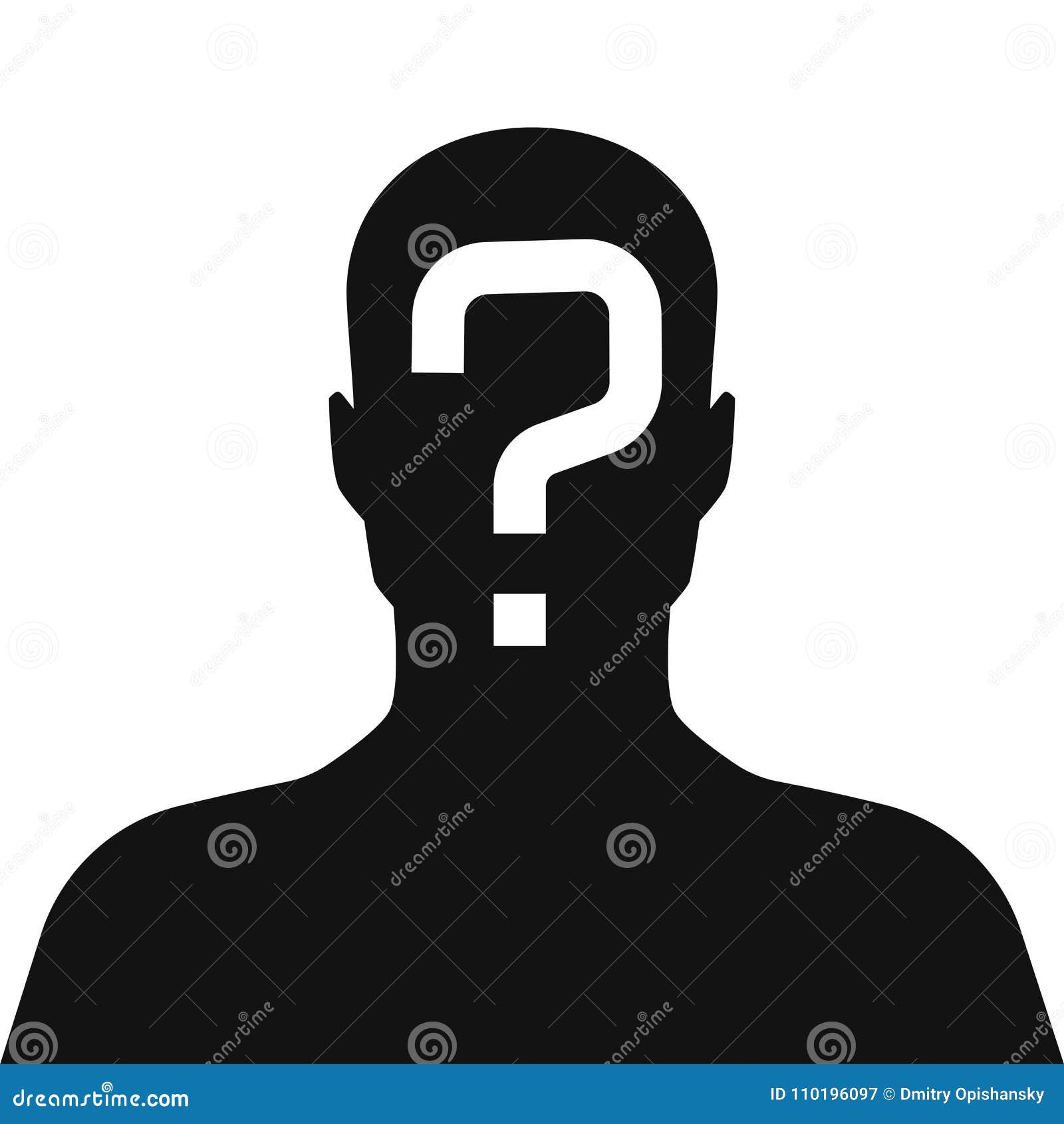 Incognito, Onbekende Persoon, Silhouet Van De Mens Vector Illustratie ...