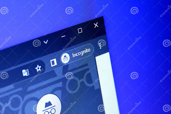 Incognito Private Browsing, Google Chrome Editorial Photography - Image ...