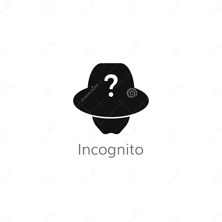 Incognito user icon stock vector. Illustration of deception - 124696154