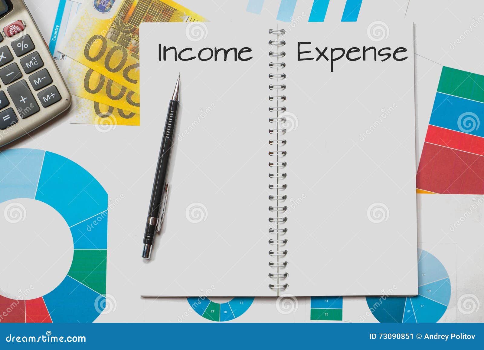 Income expense concept stock image. Image of revenue - 73090851