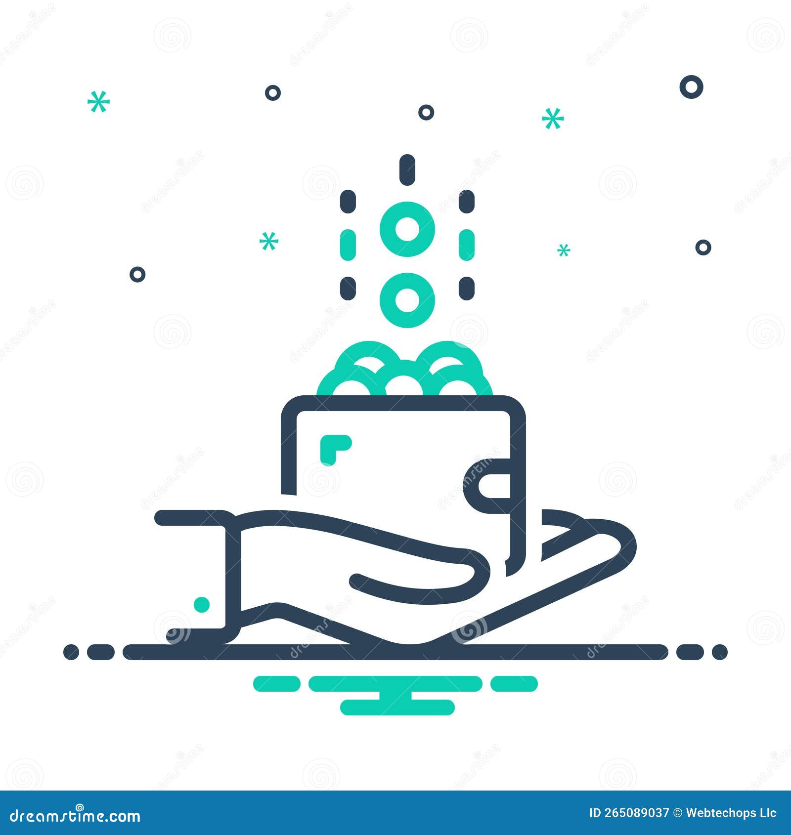 Mix Icon for Income, Bag and Paisa Stock Vector - Illustration of ...