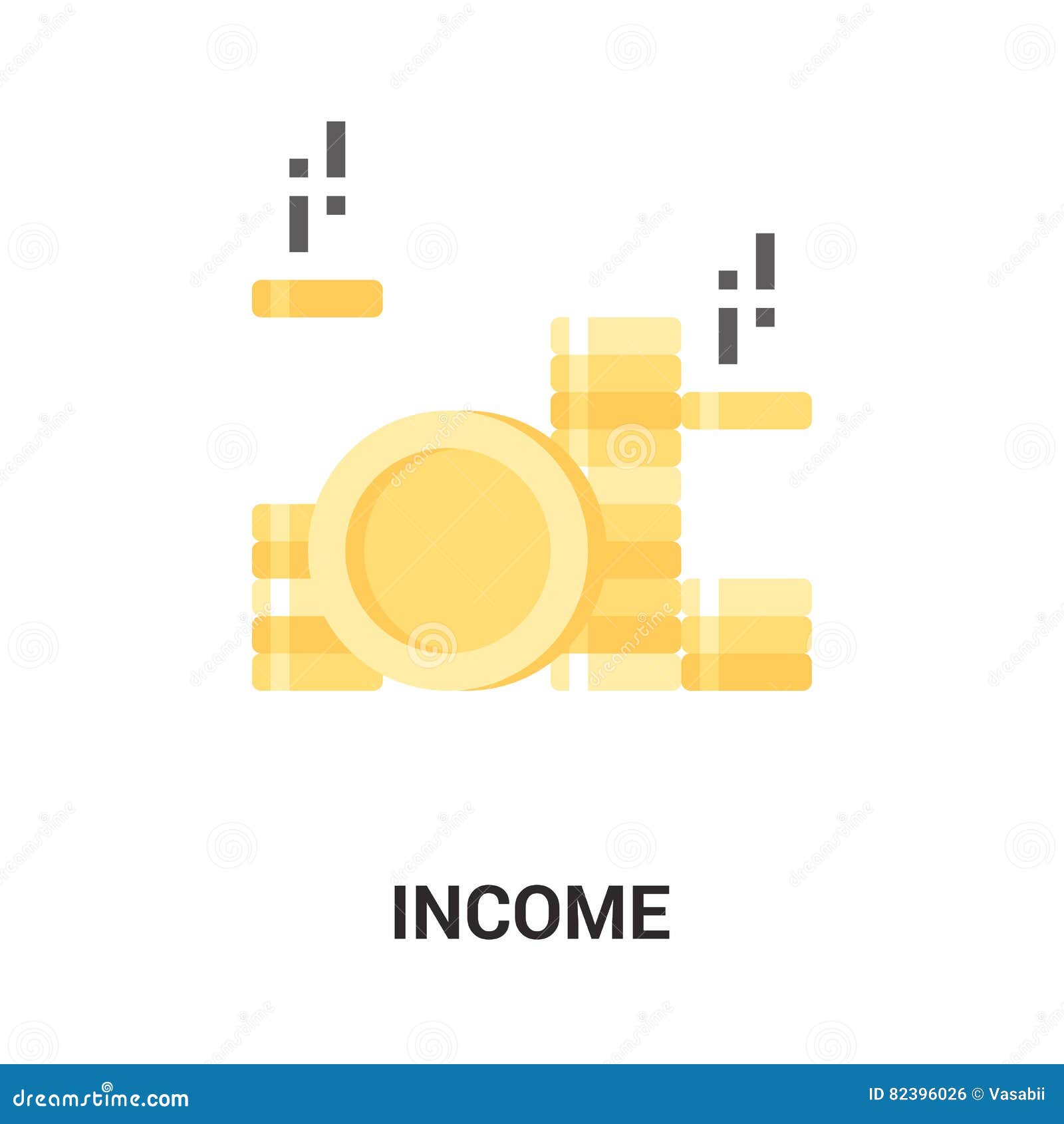 Income icon concept stock vector. Illustration of management - 82396026