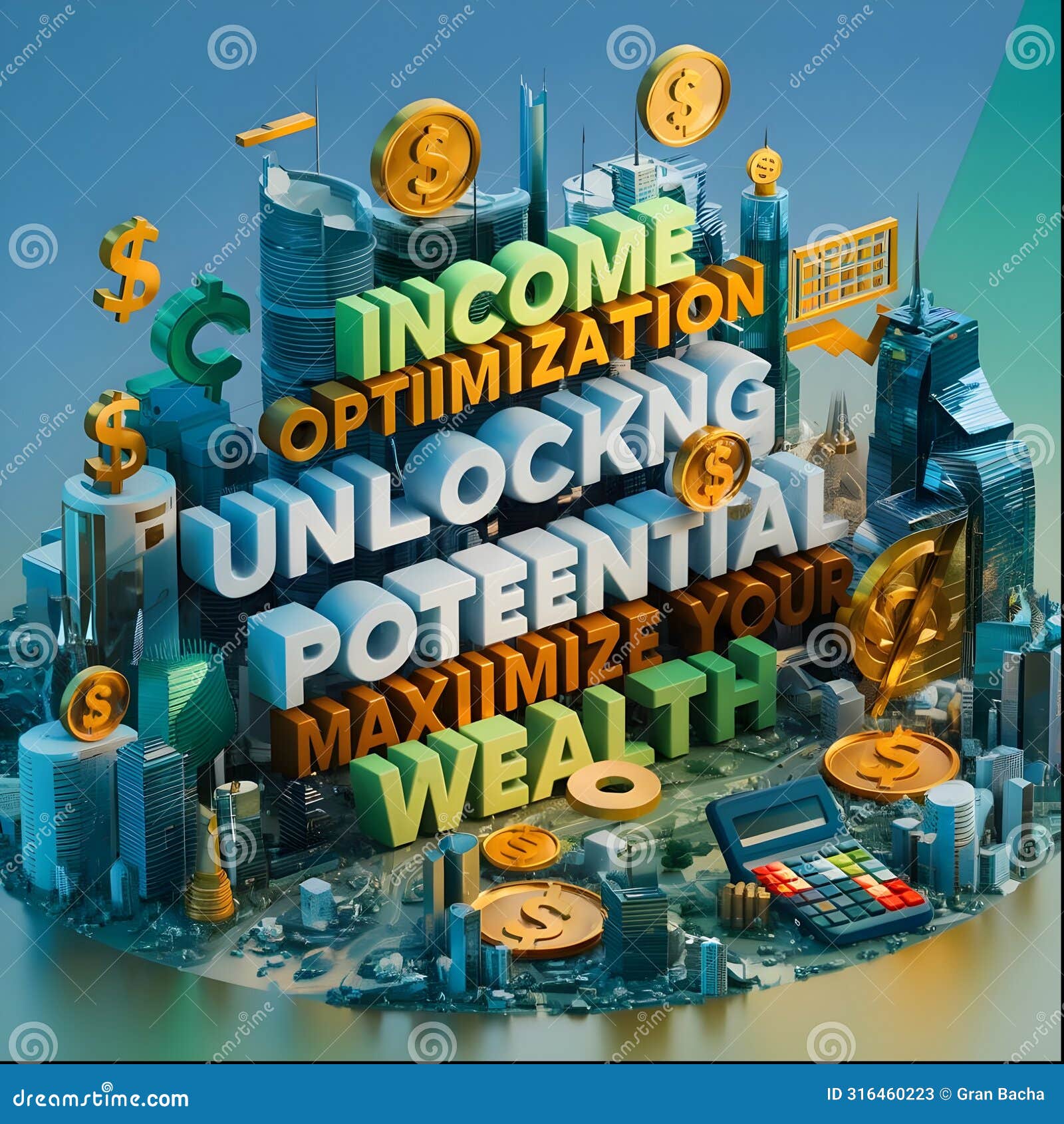 Income Optimization Unlocking Potential Stock Image - Image of product ...
