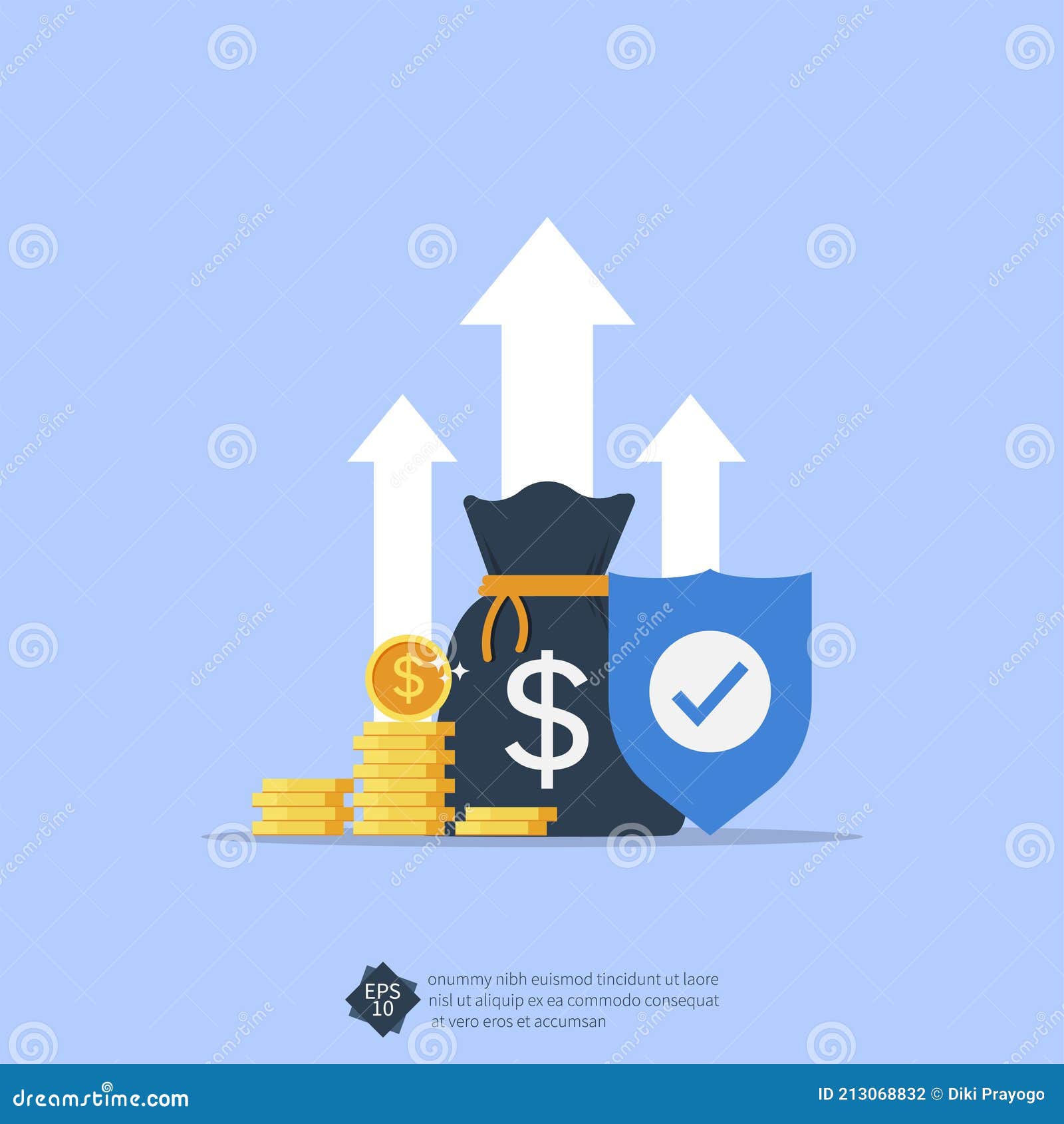 Income Protection Insurance Concept Icon. Safe Life. Work Accident ...