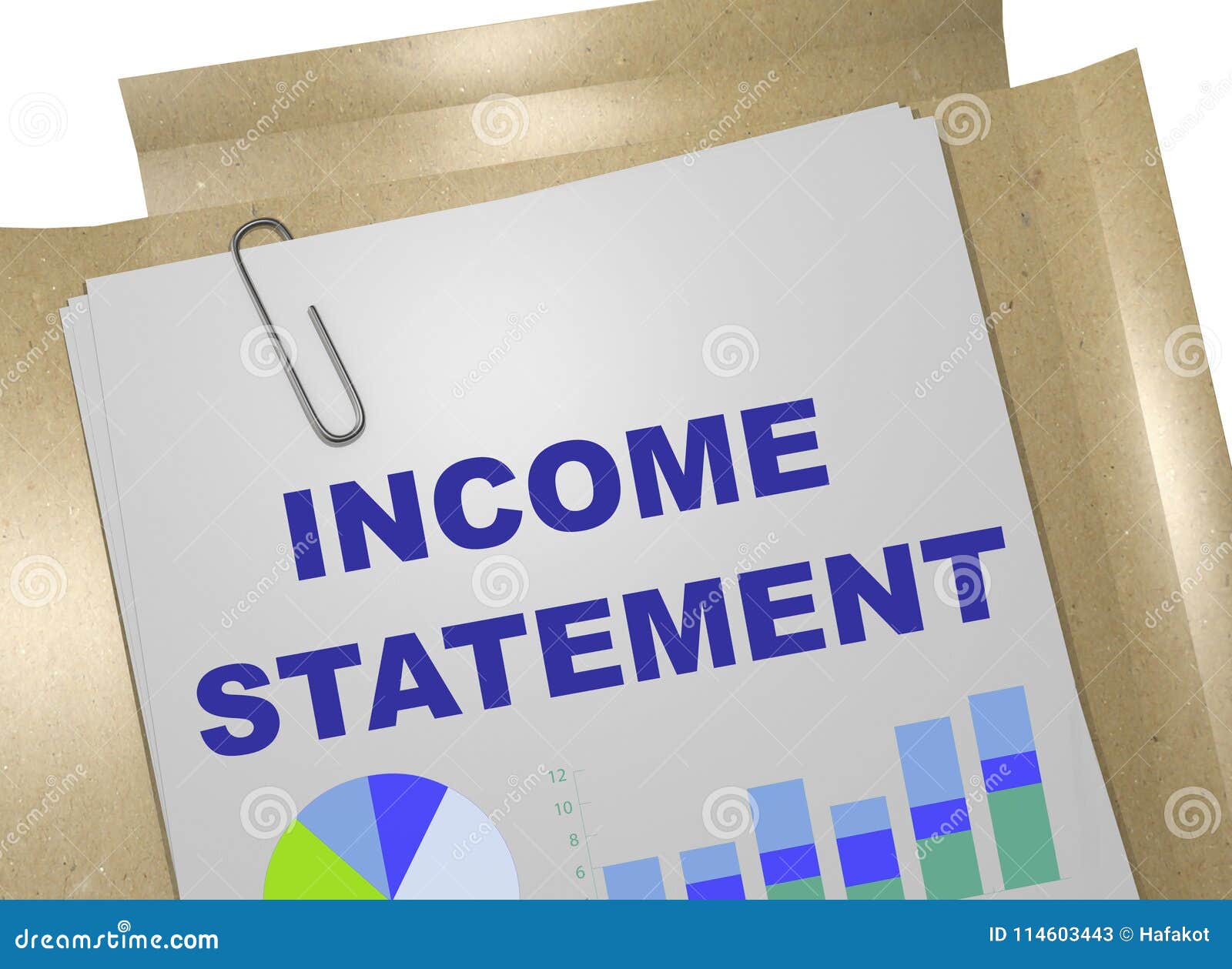 INCOME STATEMENT concept stock illustration. Illustration of financial ...