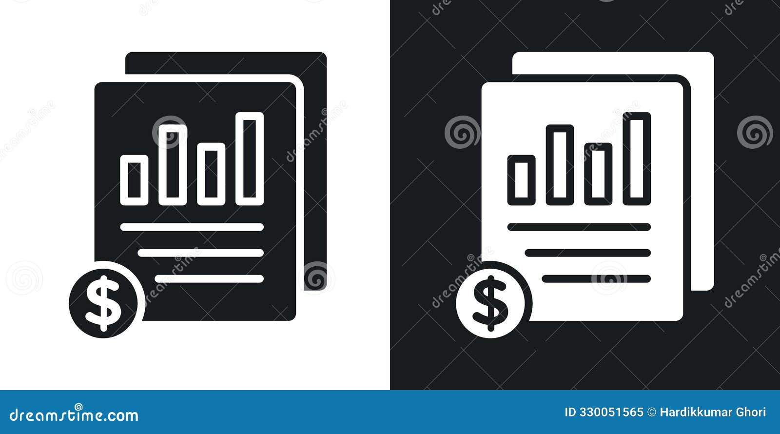 Income Statement Icon Vector Set on White Background Stock Vector ...