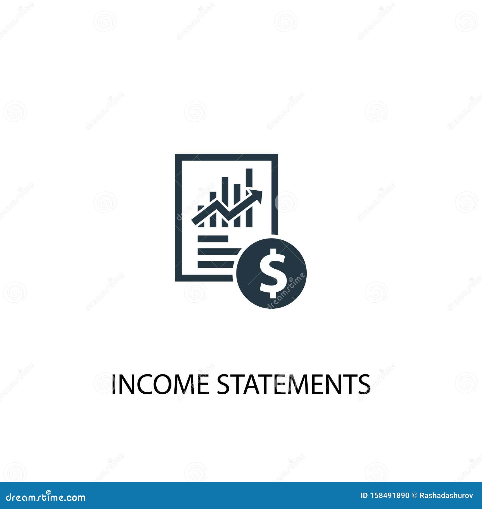 Income Statements Icon. Simple Element Stock Vector - Illustration of ... Income Statements Icon. Simple Element Stock Vector - Illustration of ...