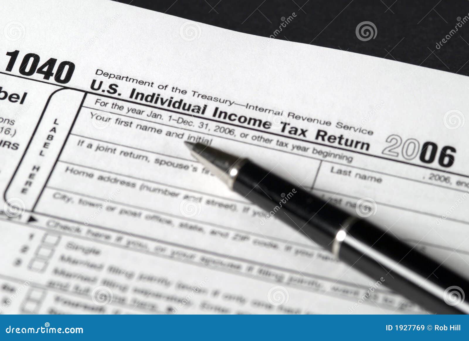 Income Tax Form editorial stock image. Image of deadline - 1927769