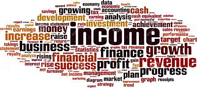Income word cloud stock vector. Illustration of accounting - 280566579