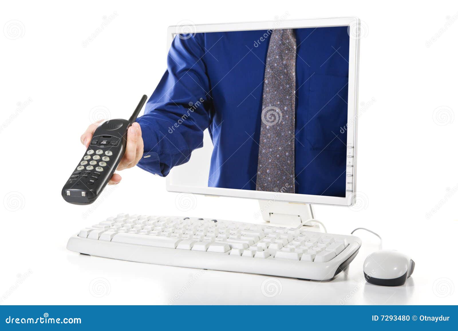 Incoming call stock photo. Image of holding, monitor, internet - 7293480