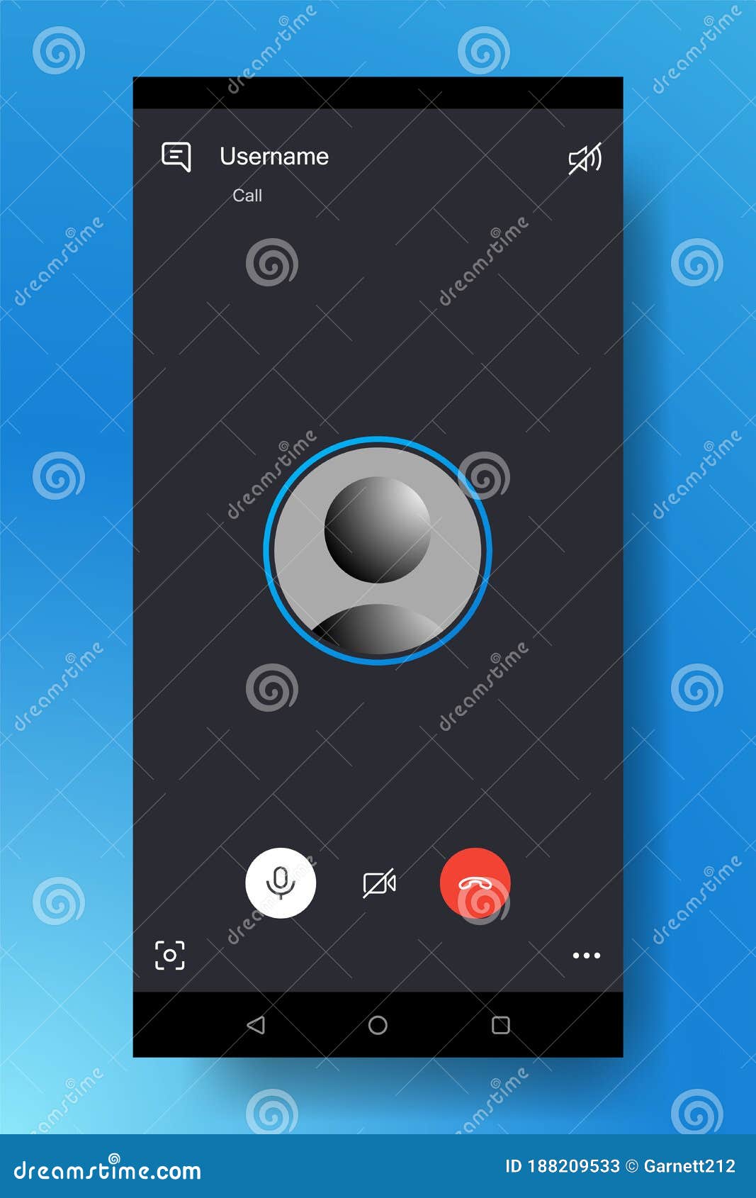 The Incoming Call Button Reject a Call, Mute the Microphone and Sound ...