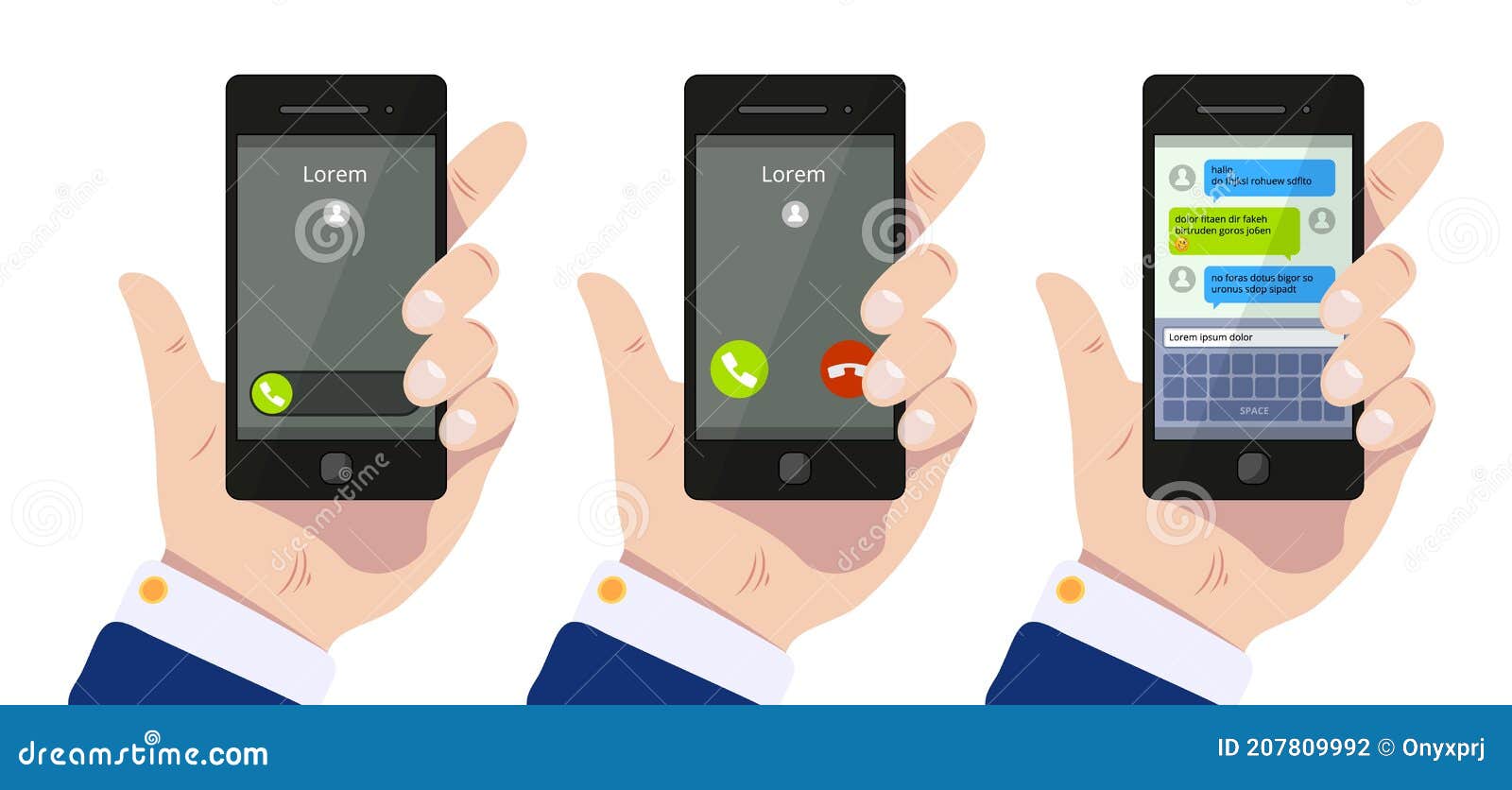 Call Me Hand Sign, African Ethnicity, Detailed Vector Illustration ...