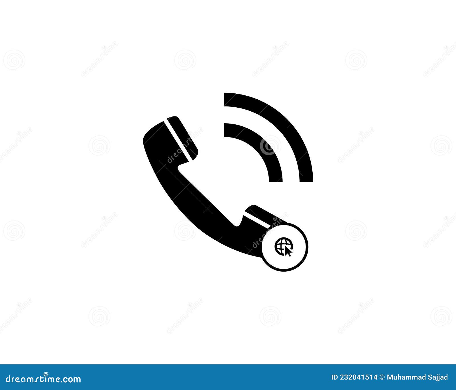 Incoming Call Icon Call Receiving Symbol Stock Illustration ...