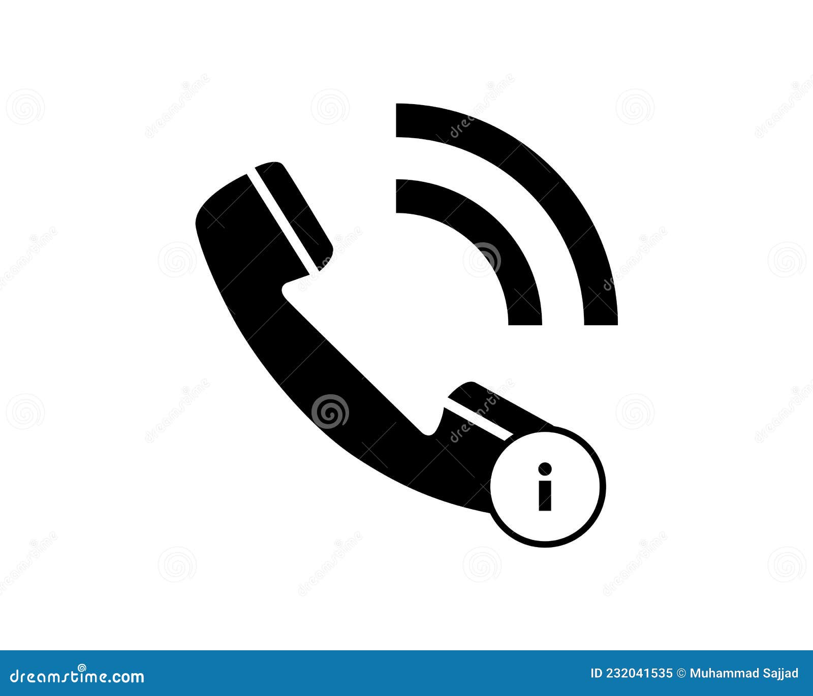 Incoming Call Icon Call Receiving Symbol Stock Illustration ...