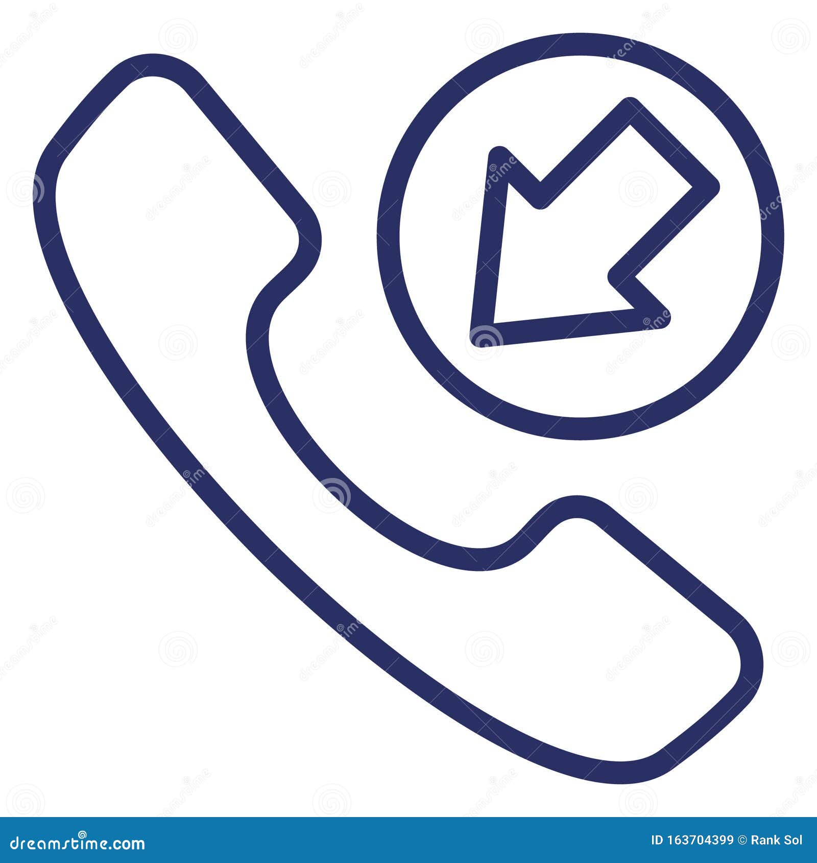 Incoming Call Isolated Isolated Vector Icon Easily Editable Easily ...