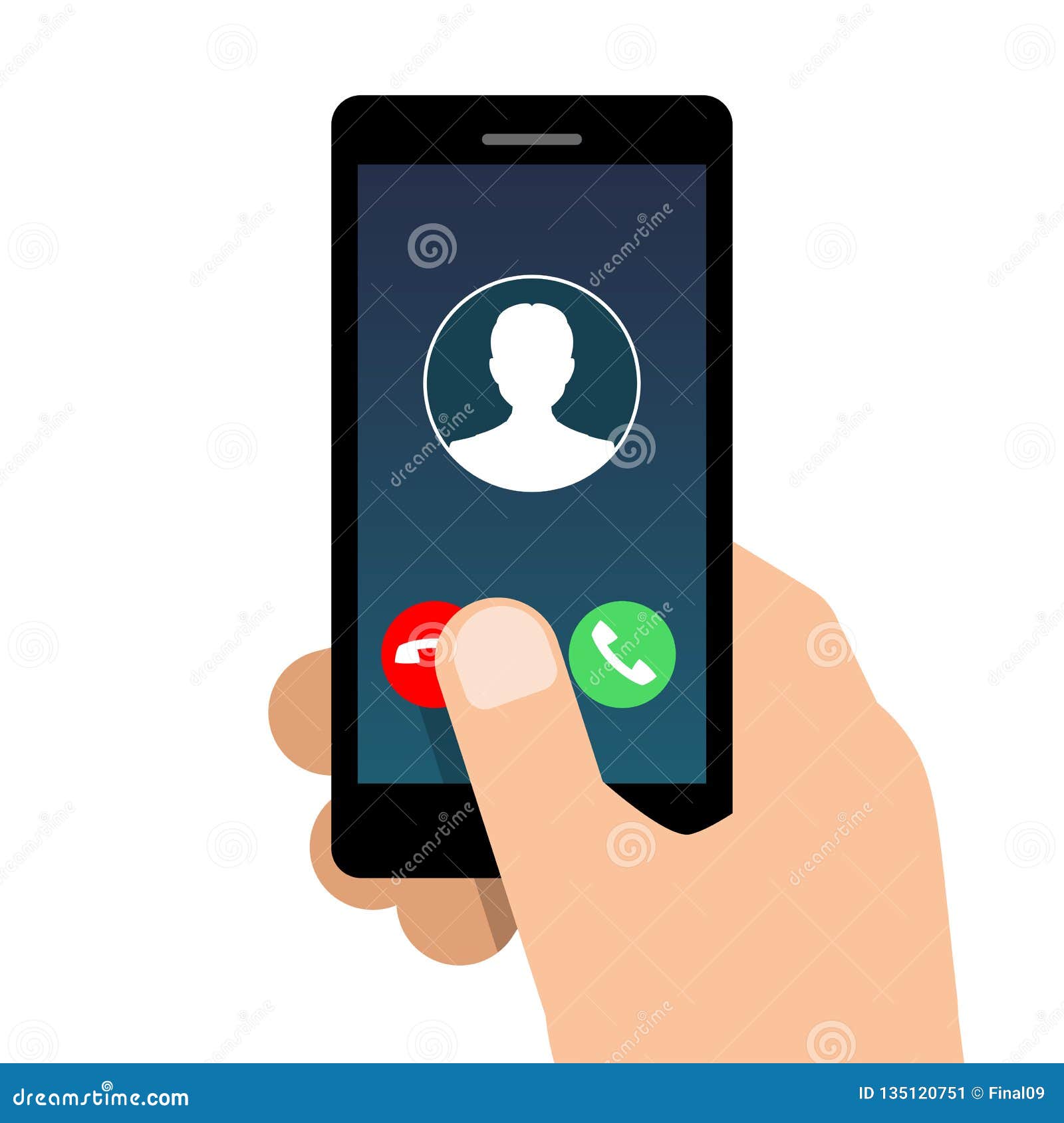 Incoming Call on Mobile Phone Stock Vector - Illustration of ... Incoming Call on Mobile Phone Stock Vector - Illustration of ...