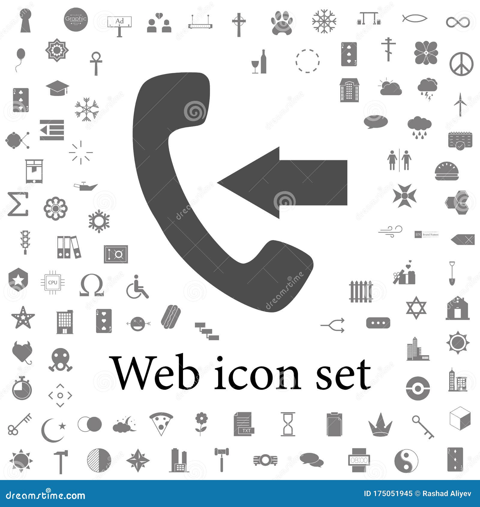 Incoming Call Sign Icon. Web Icons Universal Set for Web and Mobile ...